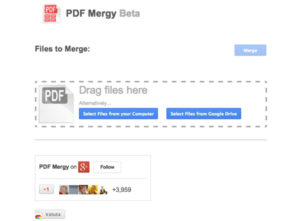 Unire PDF su Google Drive con PDF Mergy